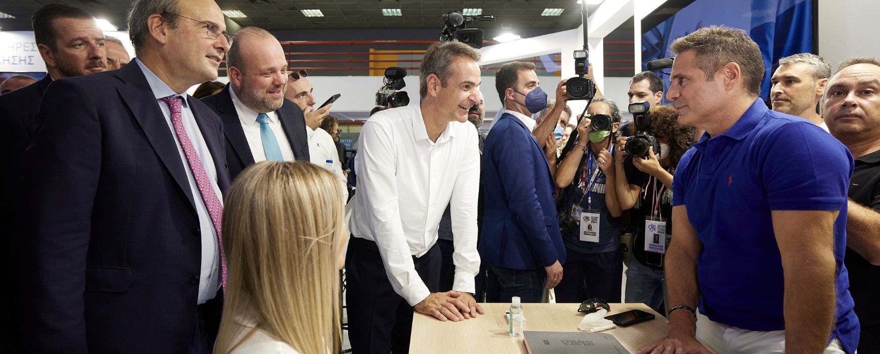 ΔΕΘ 2022: Περιοδεία του πρωθυπουργού στα περίπτερα της 86ης διοργάνωσης ...