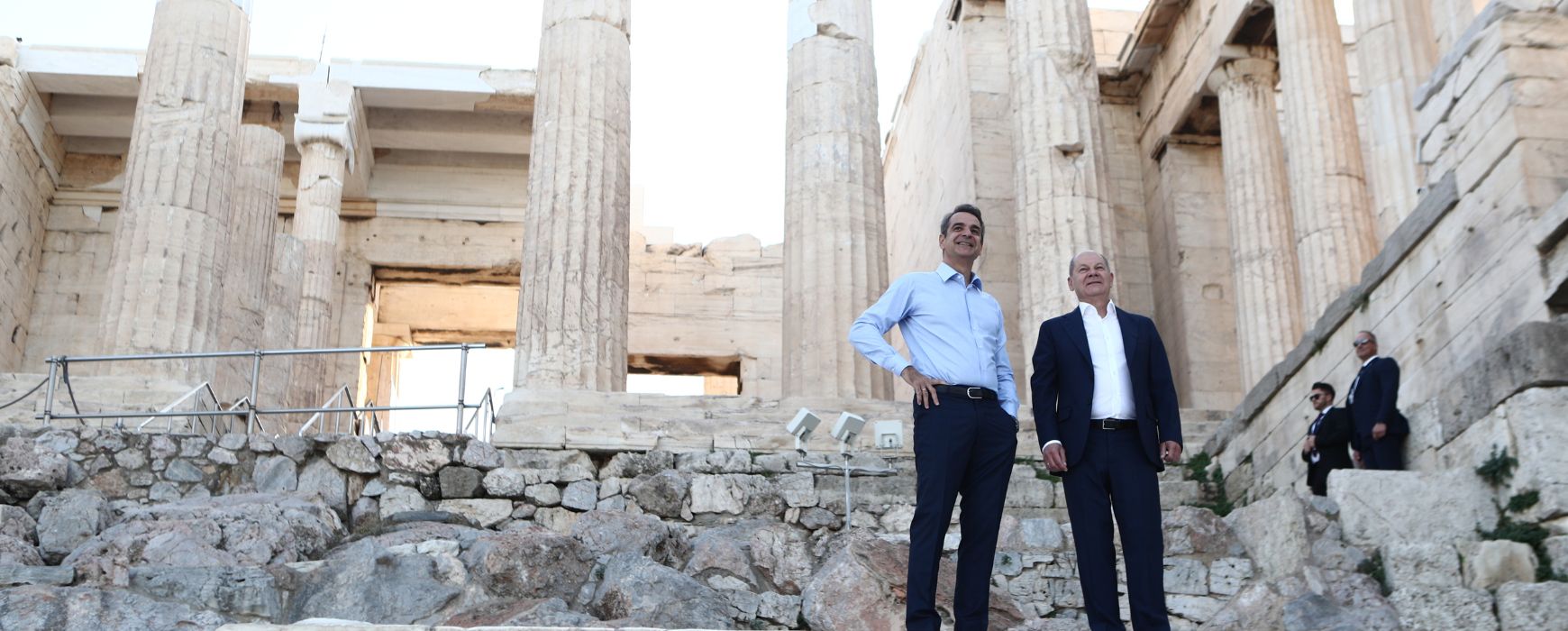 Στην Ακρόπολη Κυριάκος Μητσοτάκης και Όλαφ Σολτς (photos) | topontiki.gr