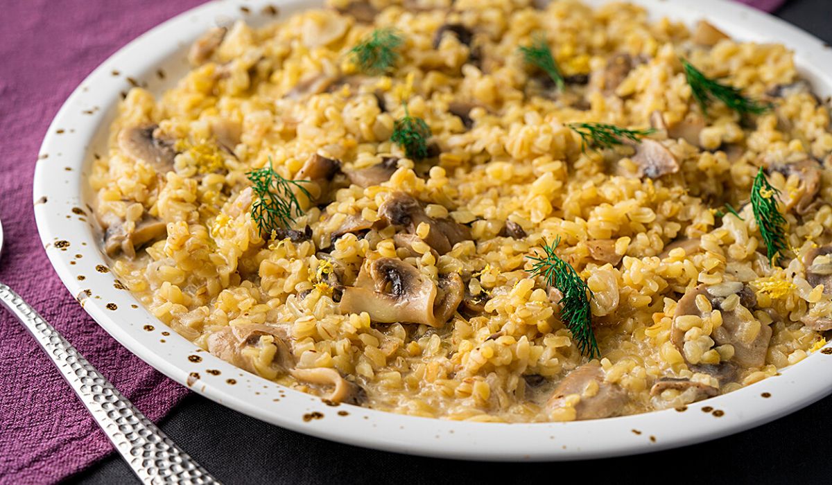 Πλιγούρι με μανιτάρια και γάλα, σαν ριζότο | topontiki.gr