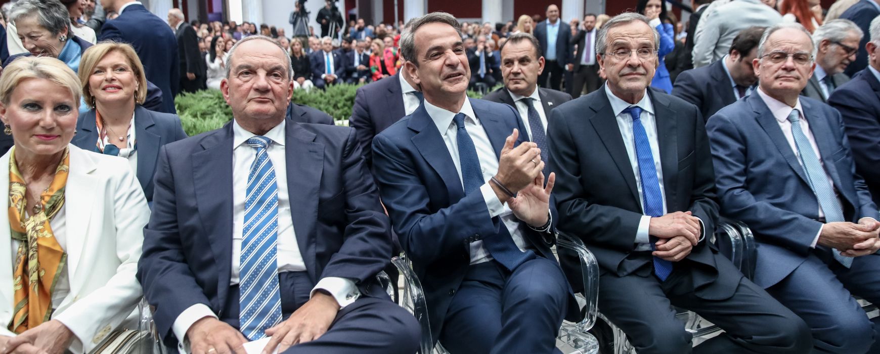 Εκλογές 2023: Μαζί στο Ζάππειο Μητσοτάκης, Καραμανλής και Σαμαράς ...