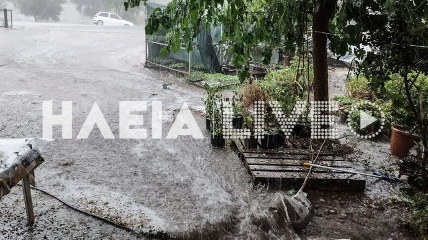 Κακοκαιρία Daniel: Καταστροφές στην Ηλεία από σφοδρή χαλαζόπτωση ...