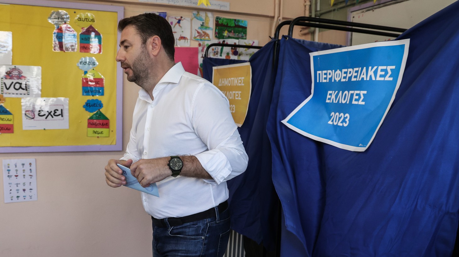 Ψήφισε ο Νικος Ανδρουλάκης: «Να ηττηθεί αυτό το συγκεντρωτικό μοντέλο ...