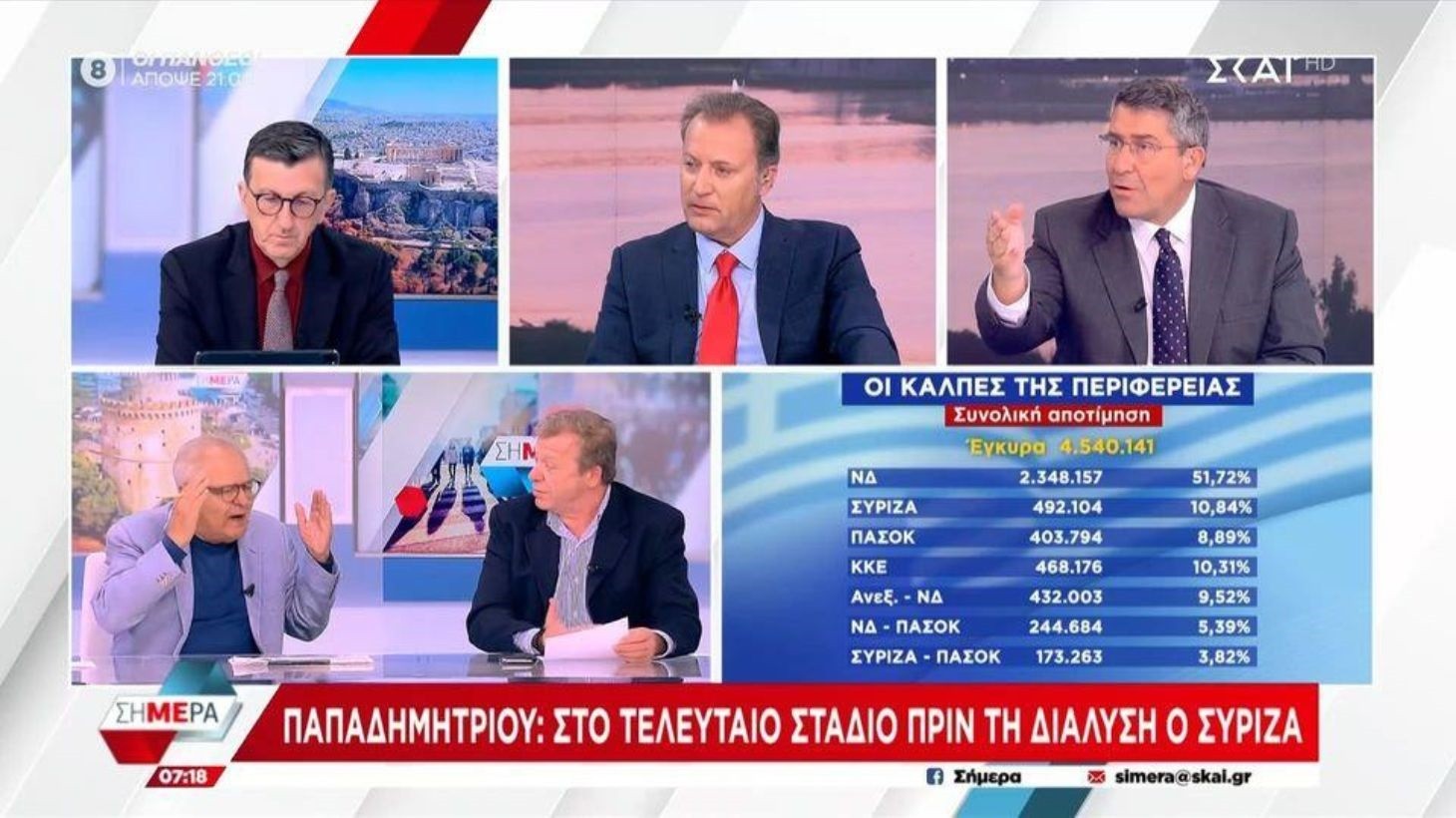 Ένταση Δρυμιώτη – Παπαδημητρίου για τα εκλογικά αποτελέσματα ...