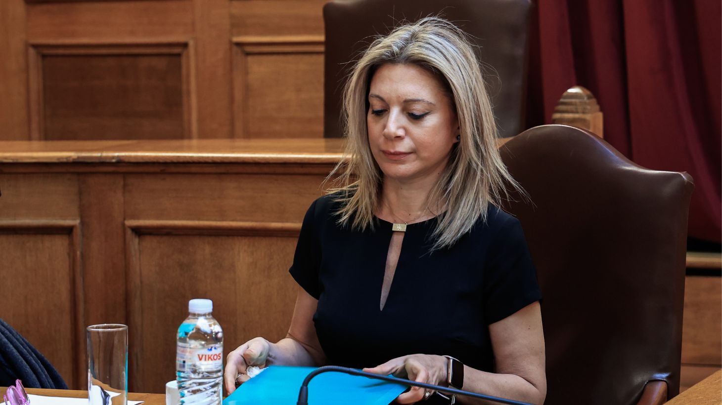 Σάλος με βουλευτή: Έπαιζε με το κινητό την ώρα που η Μαρία Καρυστιανού ...