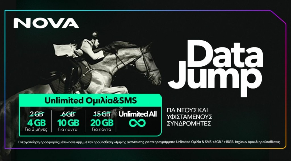 H νέα Nova συμπληρώνει ένα χρόνο επιτυχημένης λειτουργίας λανσάροντας το “DataJump ...
