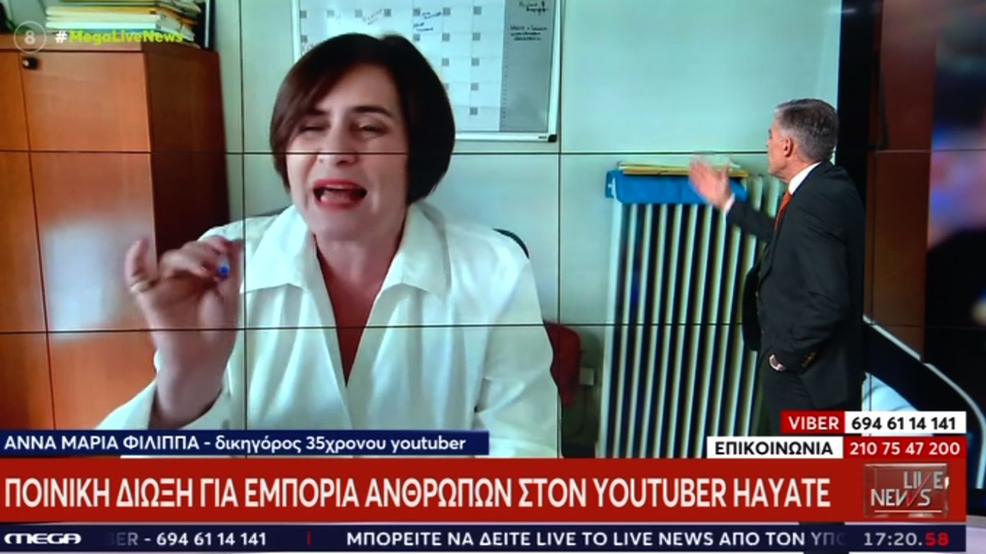 «Εξερράγη» ο Νίκος Ευαγγελάτος με τη δικηγόρο του YouTuber Hayate ...