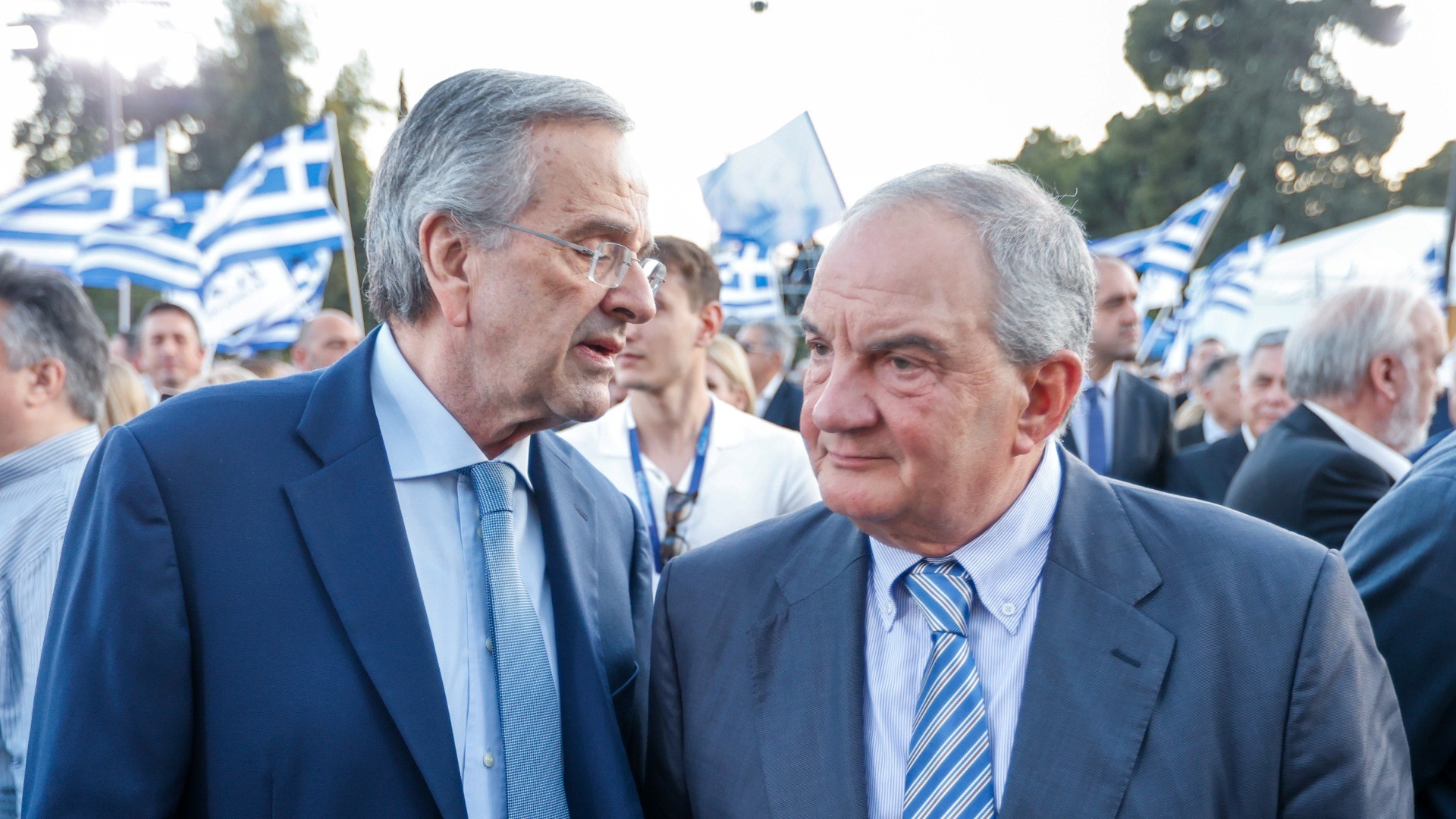 Κώστας Καραμανλής και Αντώνης Σαμαράς ξανά μαζί στην παρουσίαση του ...