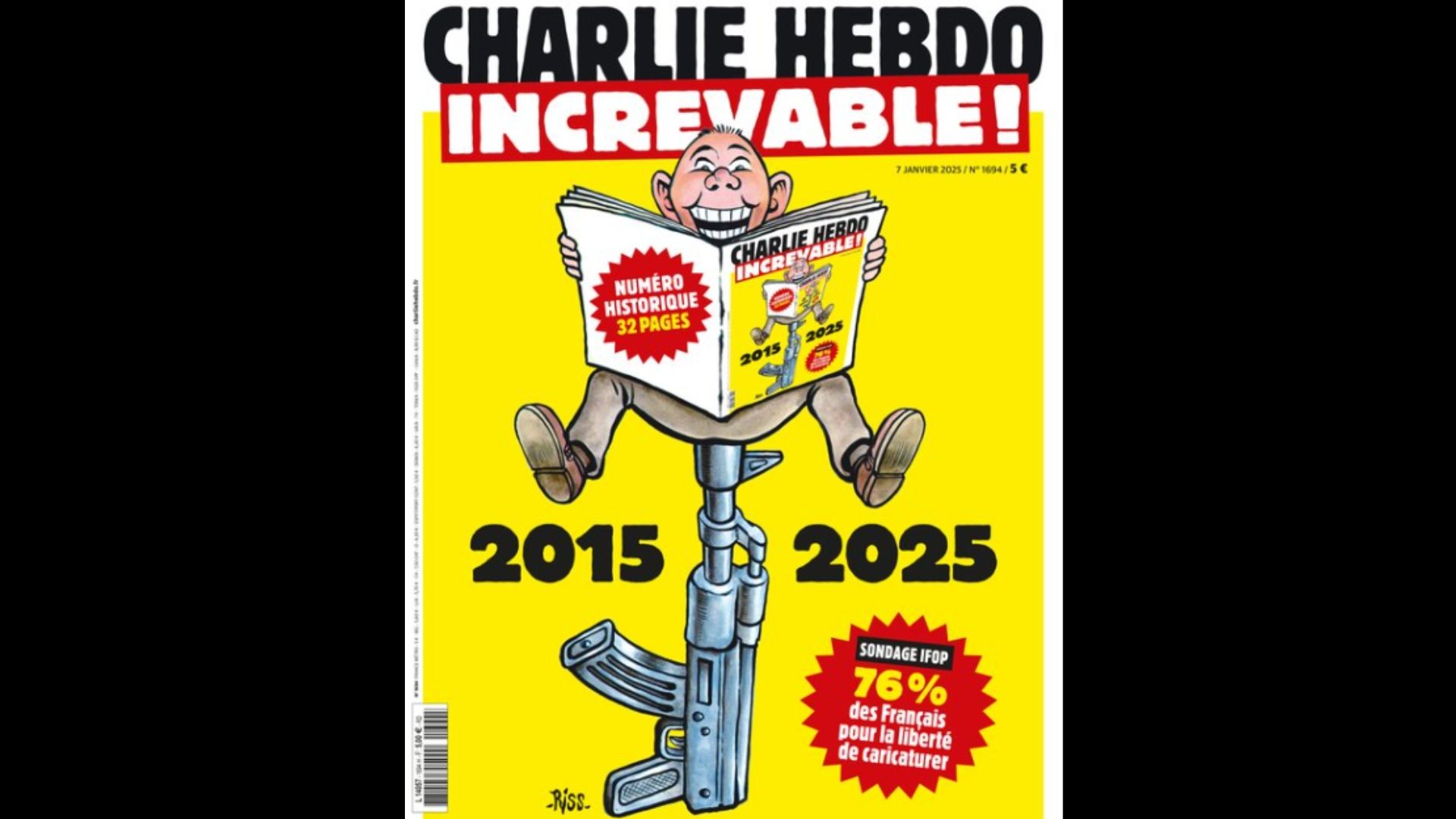 Charlie Hebdo: «Ακλόνητοι» – Ειδικό τεύχος για τα 10 χρόνια από την ...