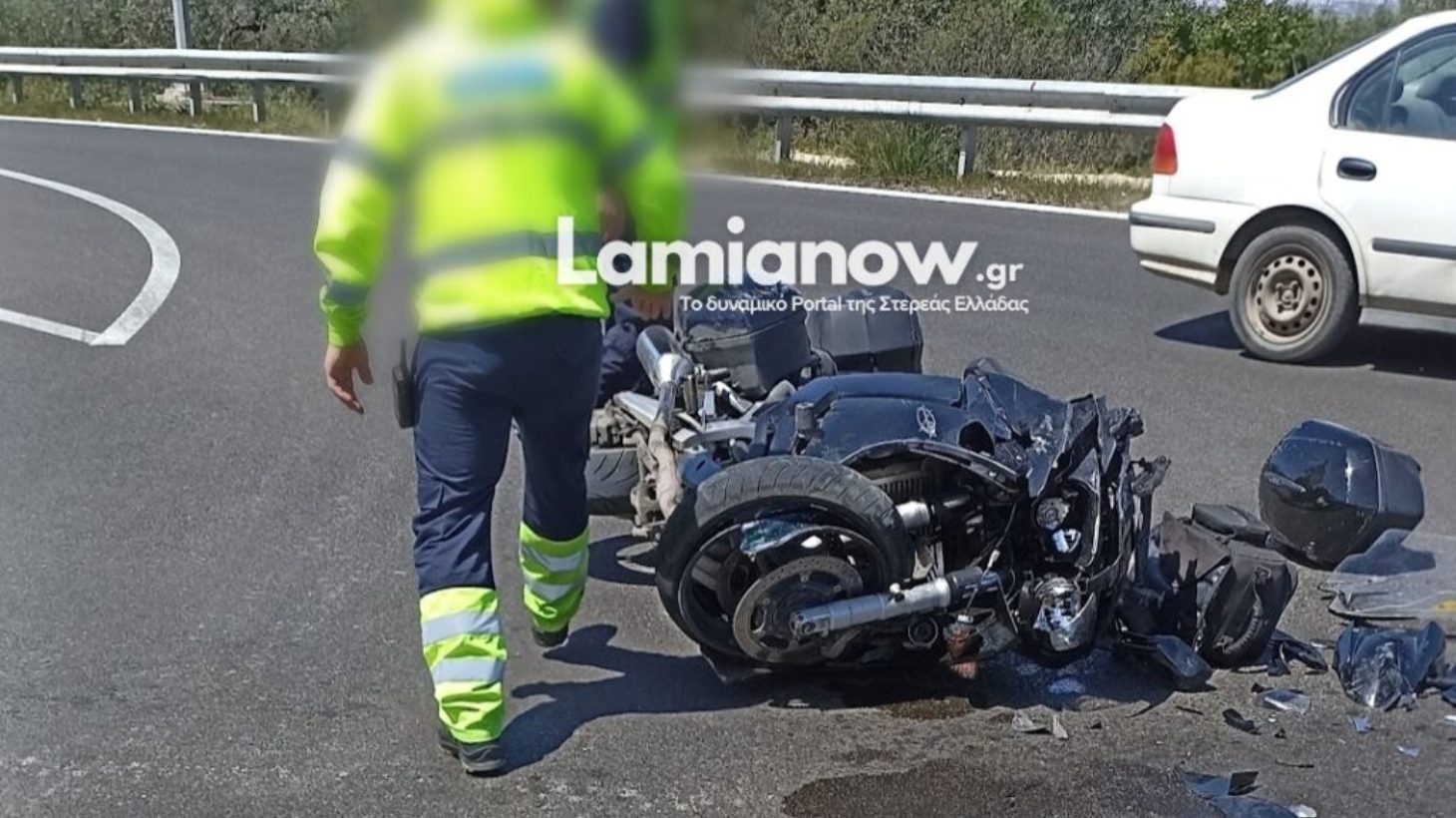 Λαμία: Σοβαρό τροχαίο στη γέφυρα του Μπράλου – Σύγκρουση Ι.Χ. με ...
