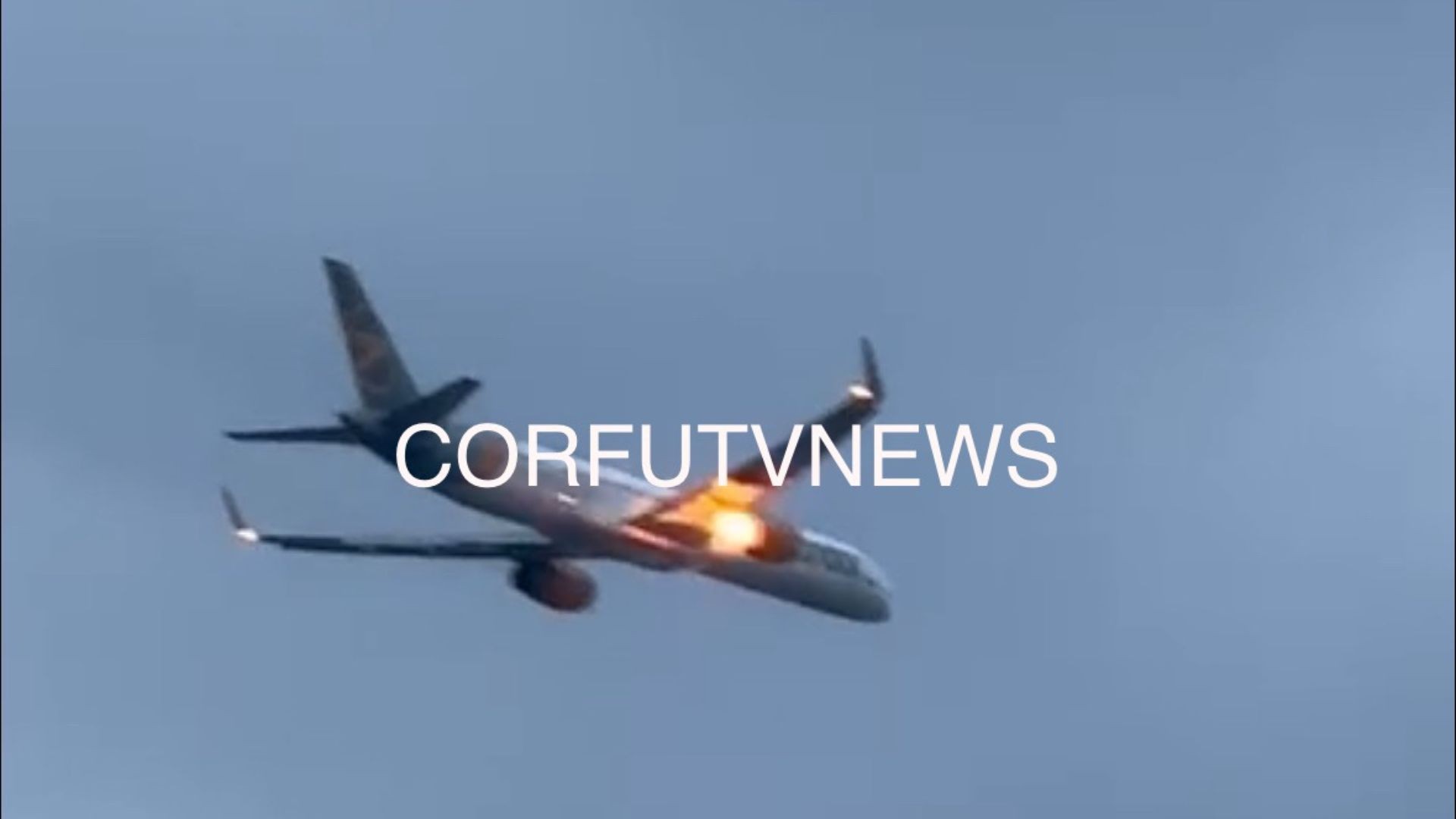 Κέρκυρα: Στις φλόγες τουρμπίνα αεροσκάφους που απογειώθηκε για Τσεχία ...