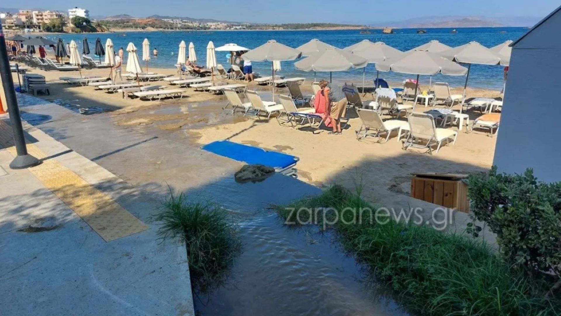 Χανιά: Γέμισε λύματα η παραλία της Νέας Χώρας – Οι ακαθαρσίες φτάνουν ...