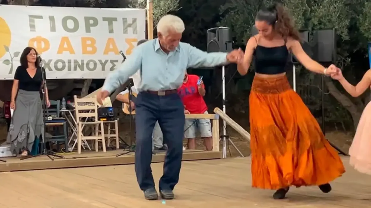 Πέθανε ο viral 92χρονος «χορευταράς» Γιώργος Κωβαίος από τη Σχοινούσα ...