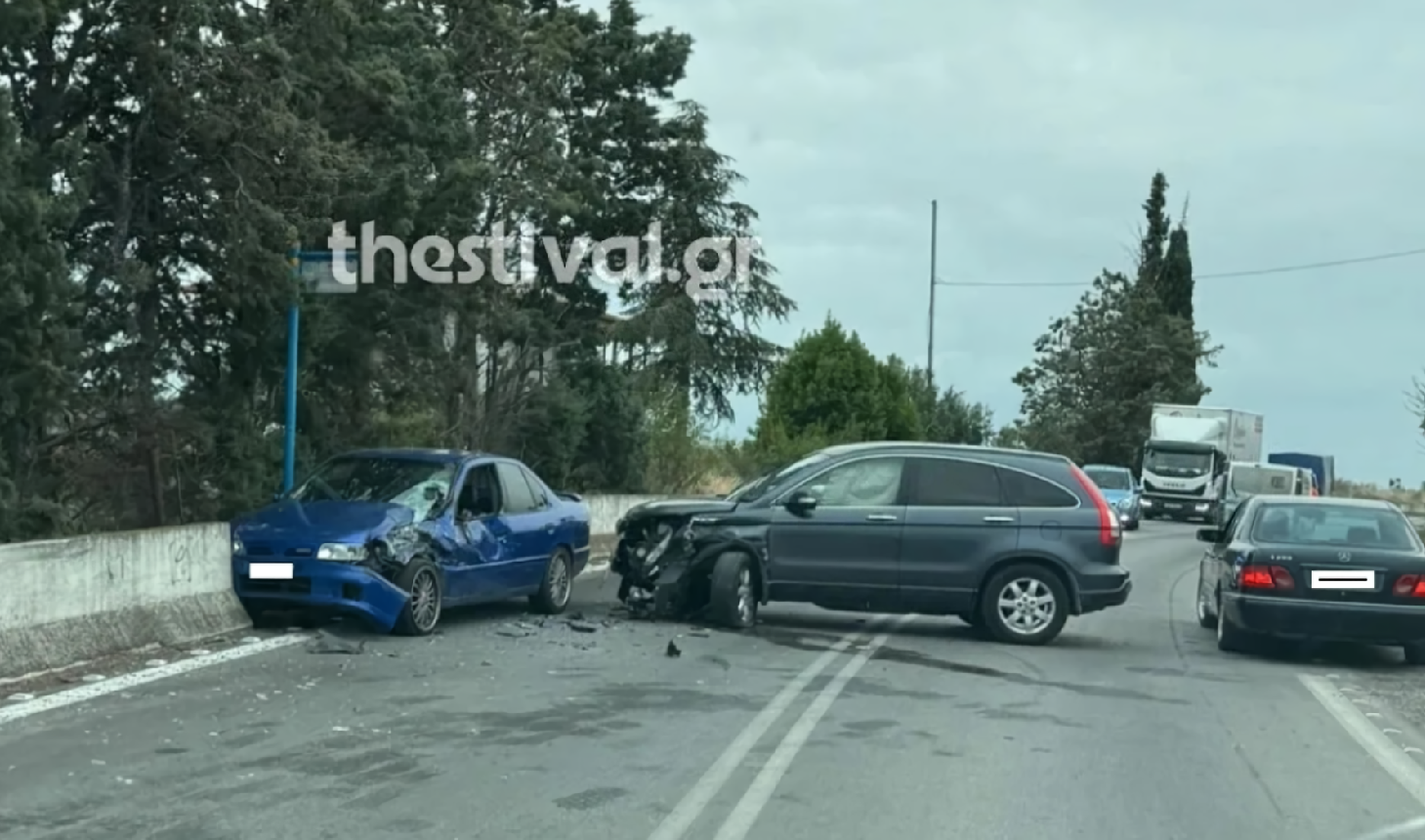 Θεσσαλονίκη: Σοκαριστική καραμπόλα πέντε οχημάτων στην Επανομή – Η ...